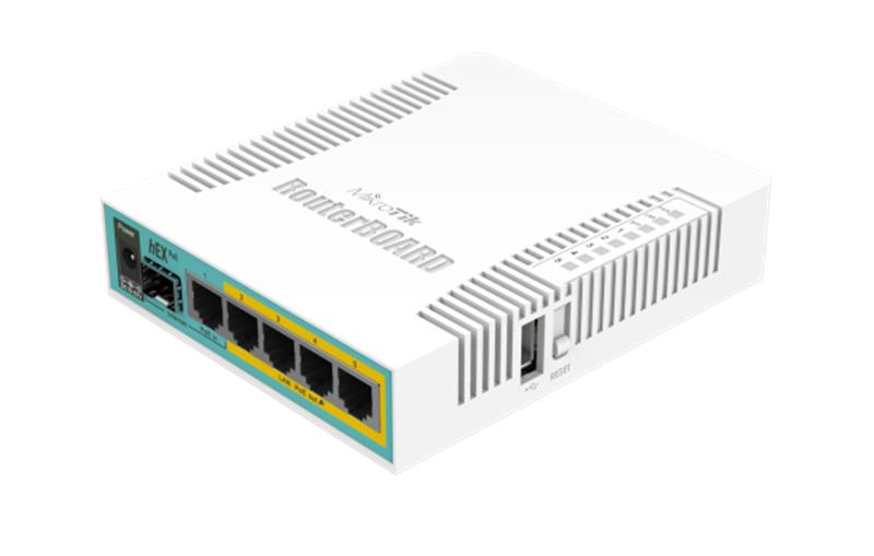 NEDEFINISAN MikroTik RB960PGS hEX PoE 3G/4G-LTE & PoE svičruter 5 x LAN/WAN