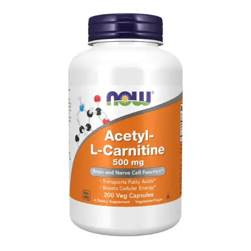 NOW Acetyl L-carnitine, 200 kapsula, 500 mg