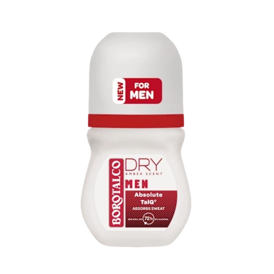 BOROTALCO MEN DRY AMBER SCENT ROLL ON 50ML