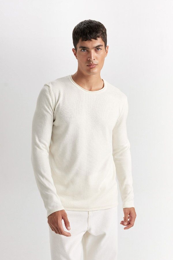 DEFACTO RELAX FIT CREW NECK BASIC KNITWEAR SWEATER