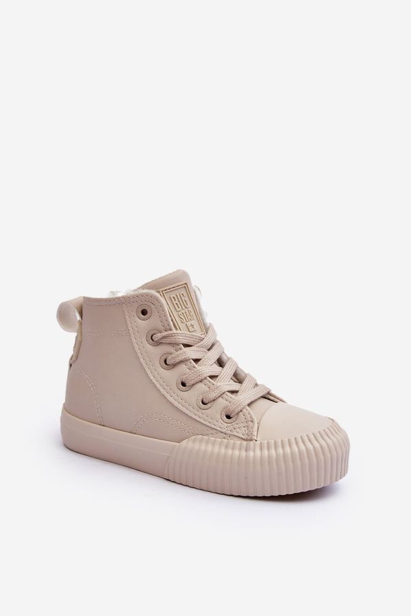 BIG STAR SHOES INSULATED CHILDREN'S SNEAKERS WITH ZIPPER BIG STAR