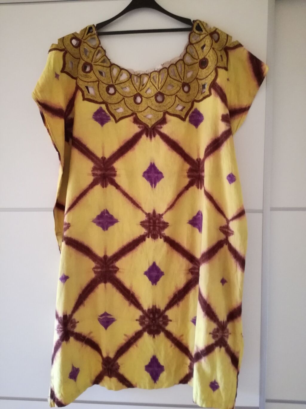 A-Dress 3XL (EU 46), bоја - Žuta, Drugi stil, Kratkih rukava