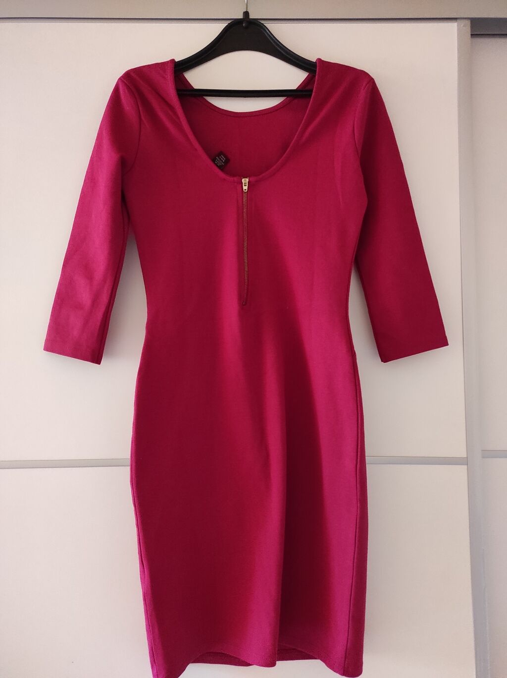 A-Dress S (EU 36), bоја - Roze, Drugi stil, Dugih rukava