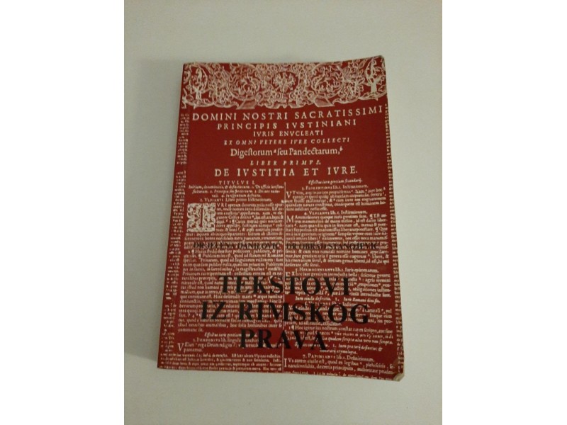 Tekstovi iz rimskog prava