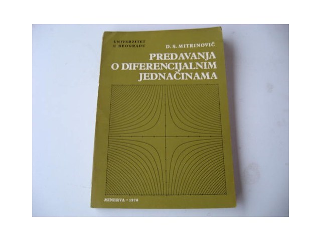 mm - PREDAVANJA O DIFERENCIJALNIM JEDNACINAMA