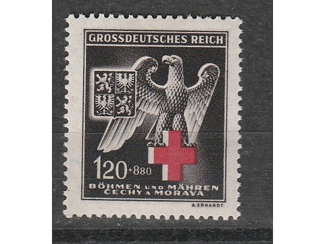 Böhmen und Mähren-1943-Rotes Kreuz-Red Cross - MNH