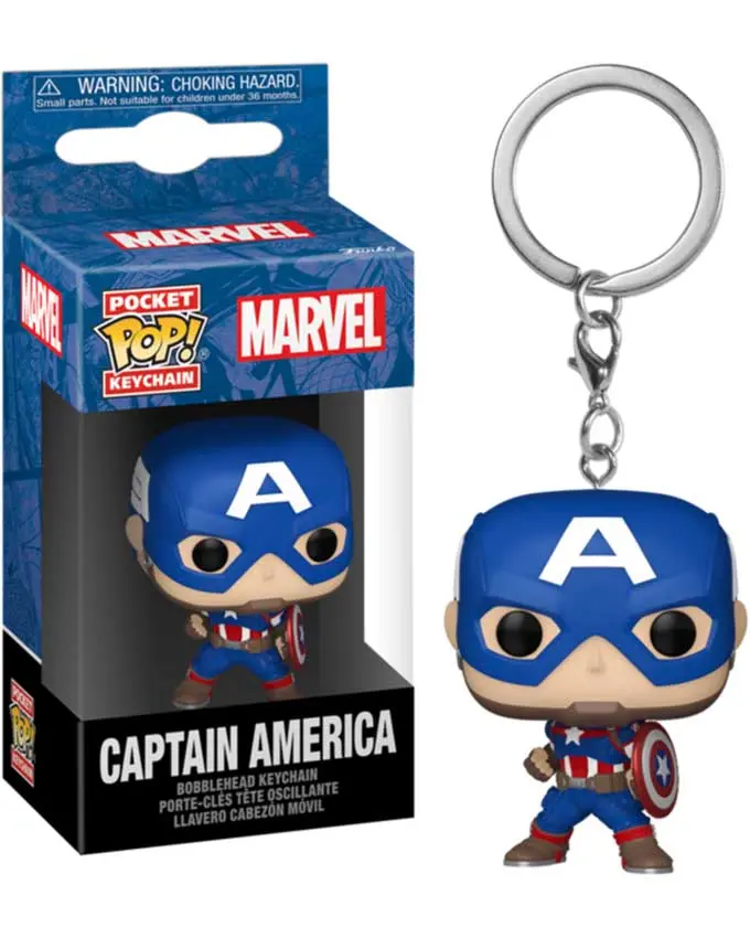 FUNKO privezak za ključeve POP! Privezak za ključeve: Marvel Nev Classics Kapetan Amerika