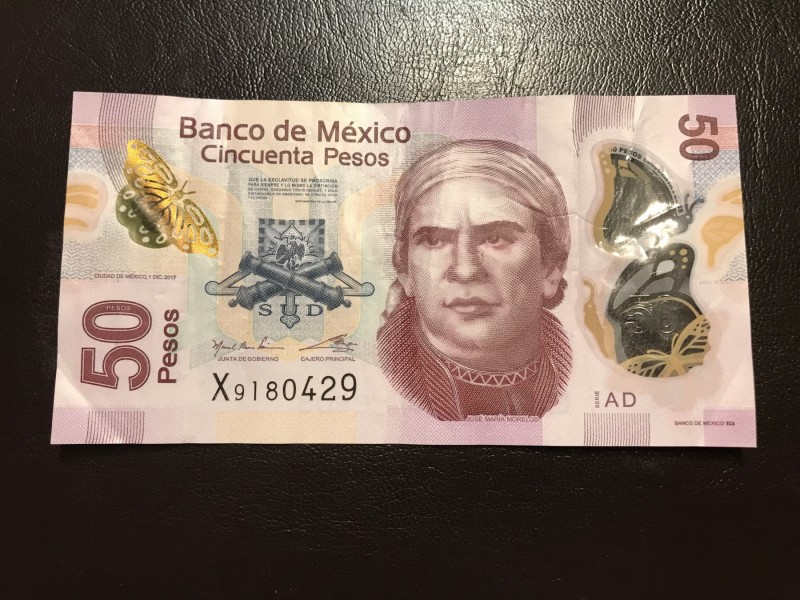 MEXICO 50 PEZOSA.POLYMER.