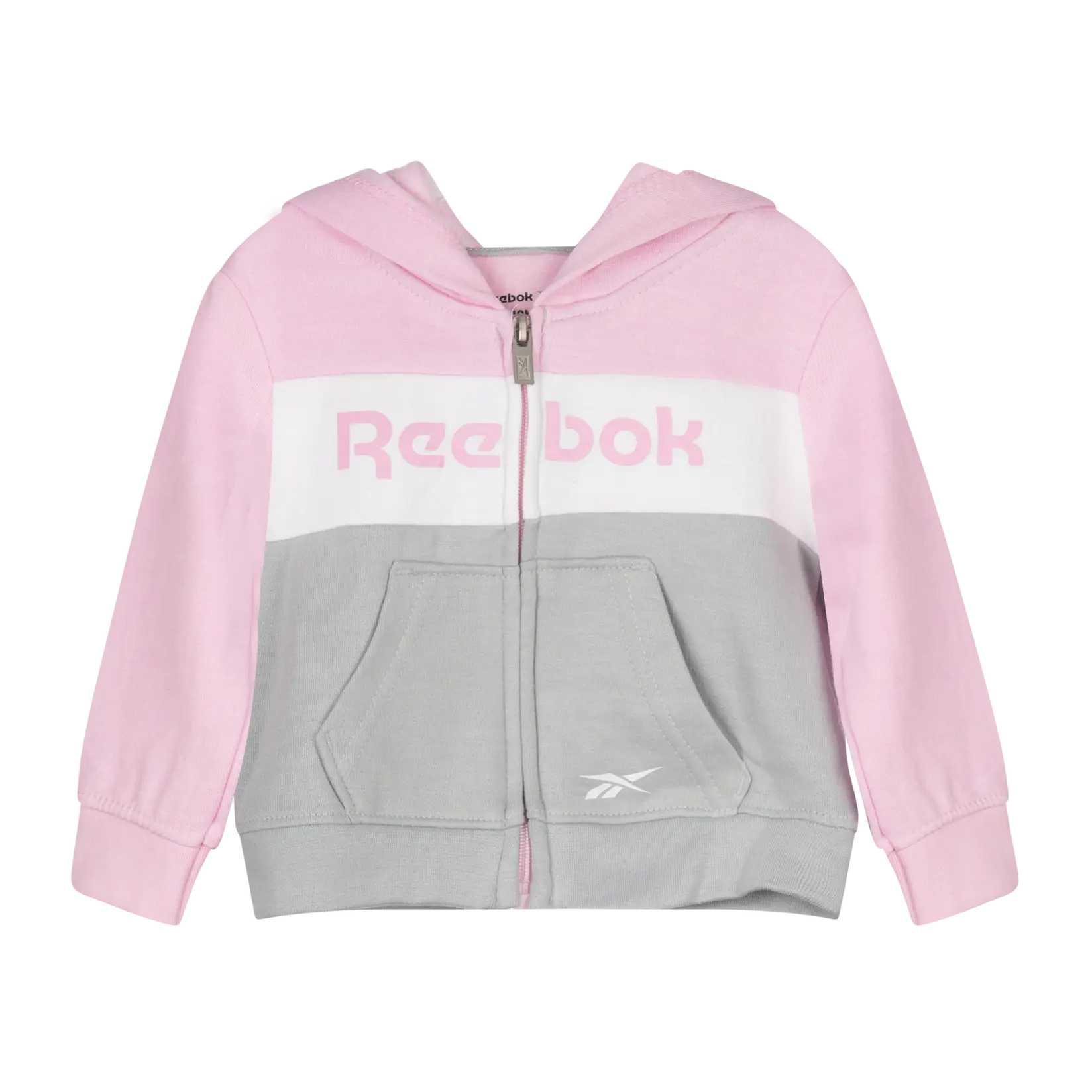 REEBOK Komplet trenerka za devojčice, Roze-siva