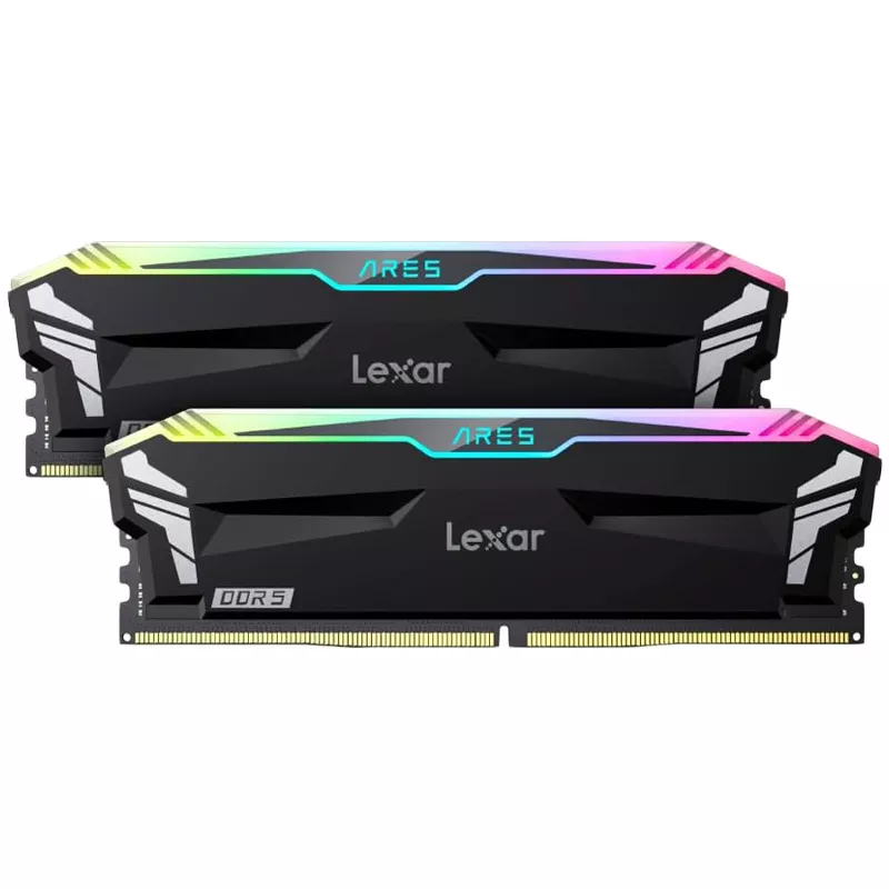 Lexar Ares DDR5 (2X16GB) 6400 CL32 1.4V Memory with heatsink and RGB lighting,Dual pack,