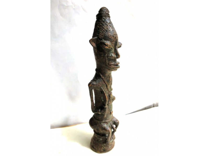 afrika BENIN - figura ratnika - bronza 19 vek?