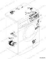 panel maska ELECTROLUX AEG ZANUSSI ves masine kpl ceona 8075470040 - 8075470040