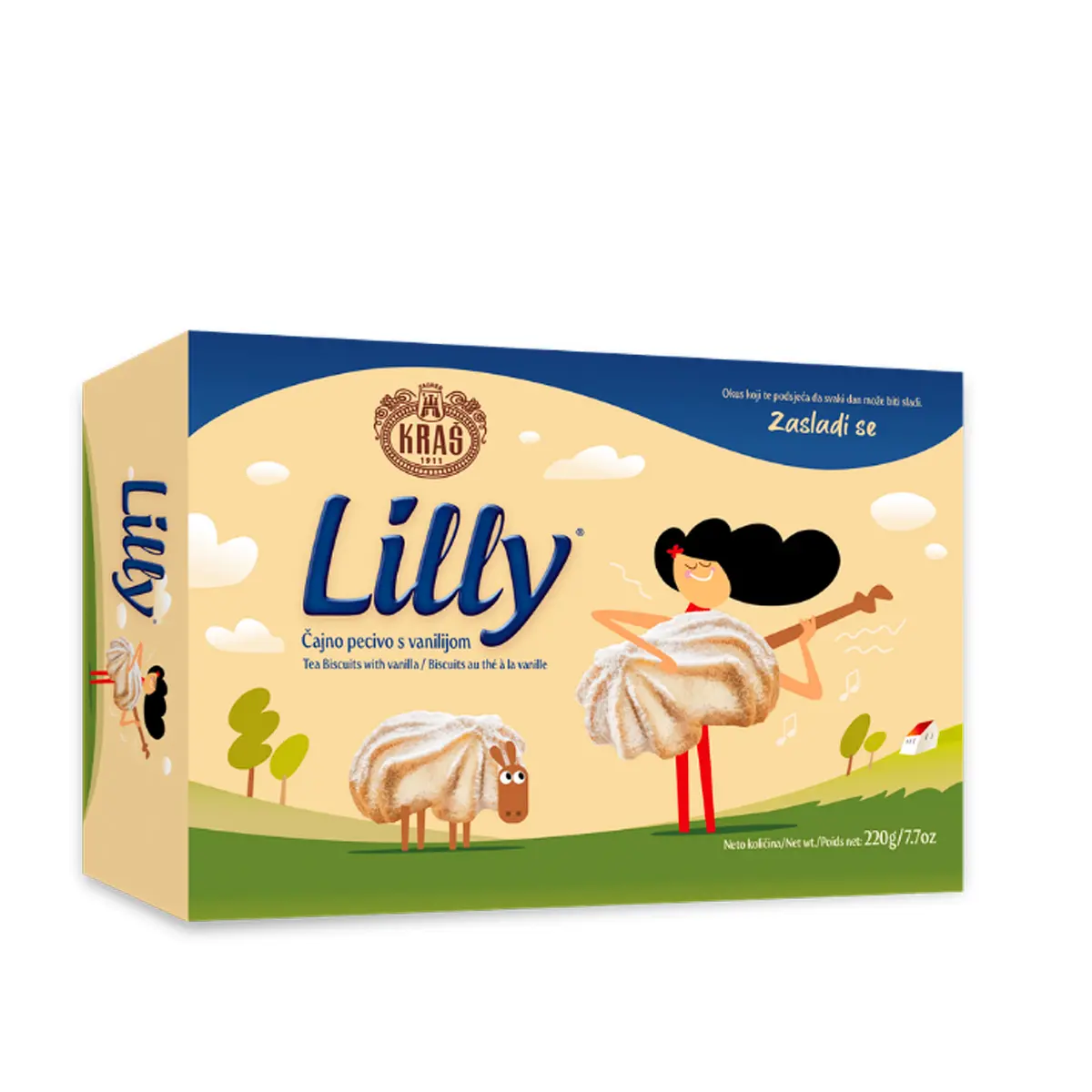 KRAŠ Čajno pecivo od vanile Lilly, 220 g