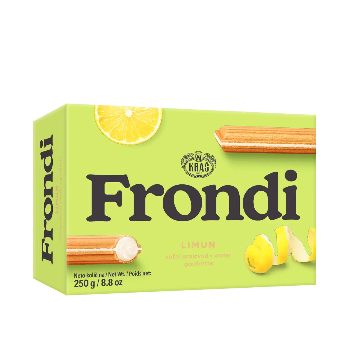 KRAŠ Vafel sa limunom Frondi, 250 g