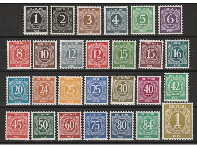 Deutschland (Besatzung-Gemeinschaftsausgaben) 1946-MNH