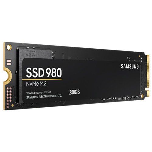 Samsung MZ-V8V250BW M.2 NVMe 250GB SSD 980, V-NAND, Read up to 2,900 MB/s, Write up to 1,300 MB/s (single sided), 2280