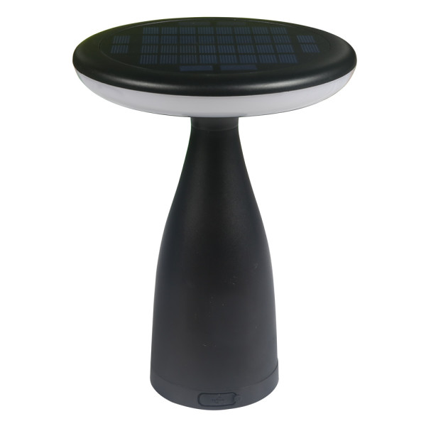 SOLAR LED TABLE LAMP 5W IP65, BLACK