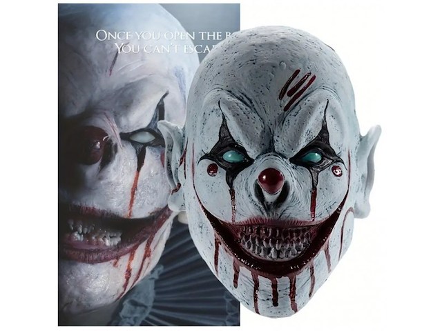 Maska Horror Clown Za Noc Vestica Maskenbal Model 1