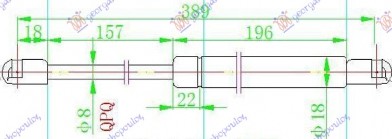 AMORTIZER HAUBE (390L-400N)