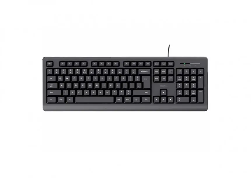 Tastatura+miš TRUST Basics žični set/US/crna