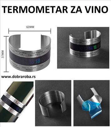 LCD termometar za vino - akcija