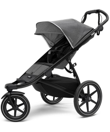 THULE Urban Glide 3 dečija kolica sa crnim ramom Grey melange