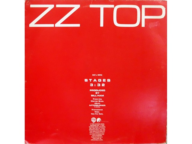 12``*: ZZ TOP - STAGES (US PROMO PRESS) odlična