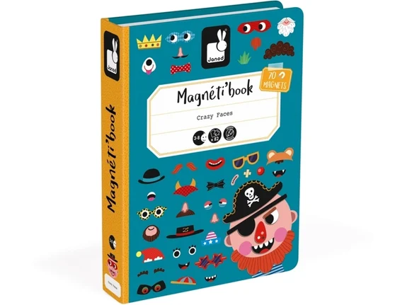 Janod Magnetibook - Smešna lica, dečak