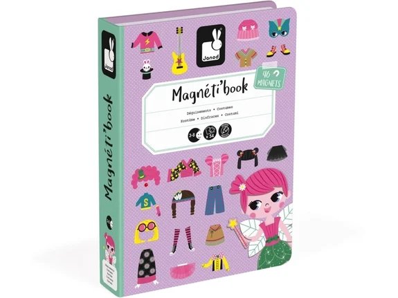 Janod Magnetibook - Obuci devojčicu