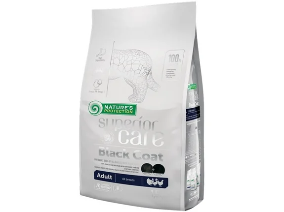 Nature's Protection Superior Care Black Coat Hrana za pse All Breeds Adult Živina 10kg