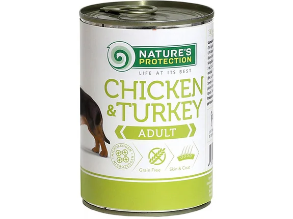 Nature's Protection vlažna hrana za pse Piletina/Ćuretina 400g