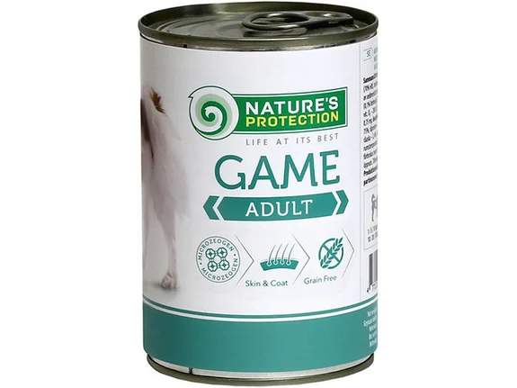 Nature's Protection vlažna hrana za pse Divljač 400g