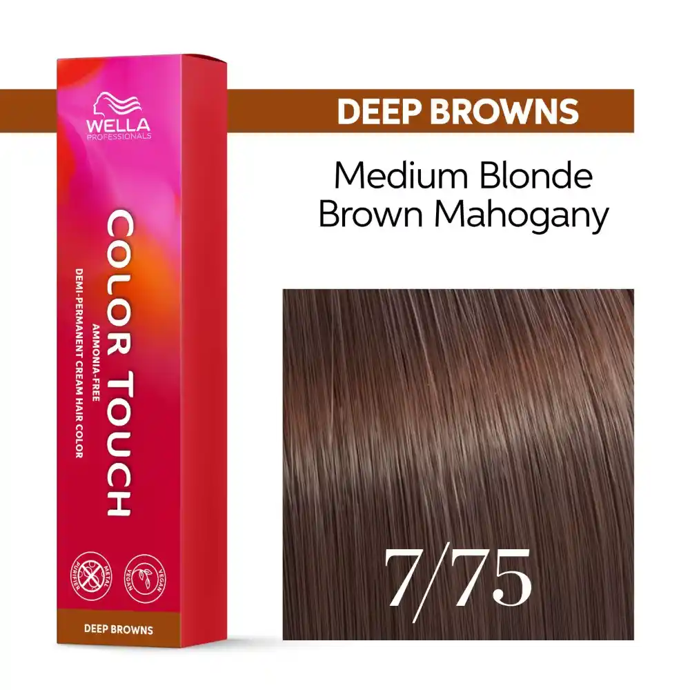 Color Touch 7/75 – Srednje plava braon mahagoni