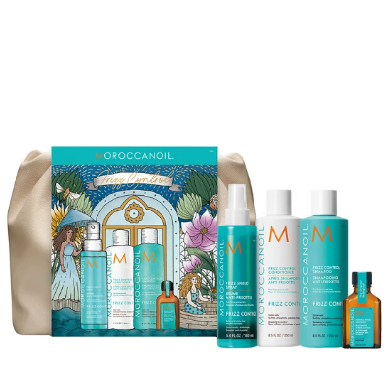 Moroccanoil Holiday Set – Frizz Control – Sh.250+Con.250+Oil 25 + Leave-In 160ml