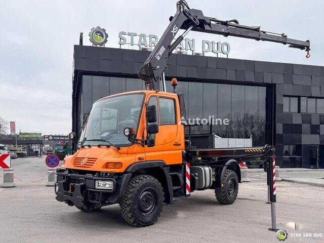 Mercedes-Benz UNIMOG U300 4x4 HIAB 122 D-3 CRANE kiper