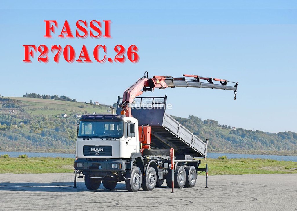 MAN 41.460 *FASSI F270AC.26 * 8x8 ! TOPZUSTAND kiper