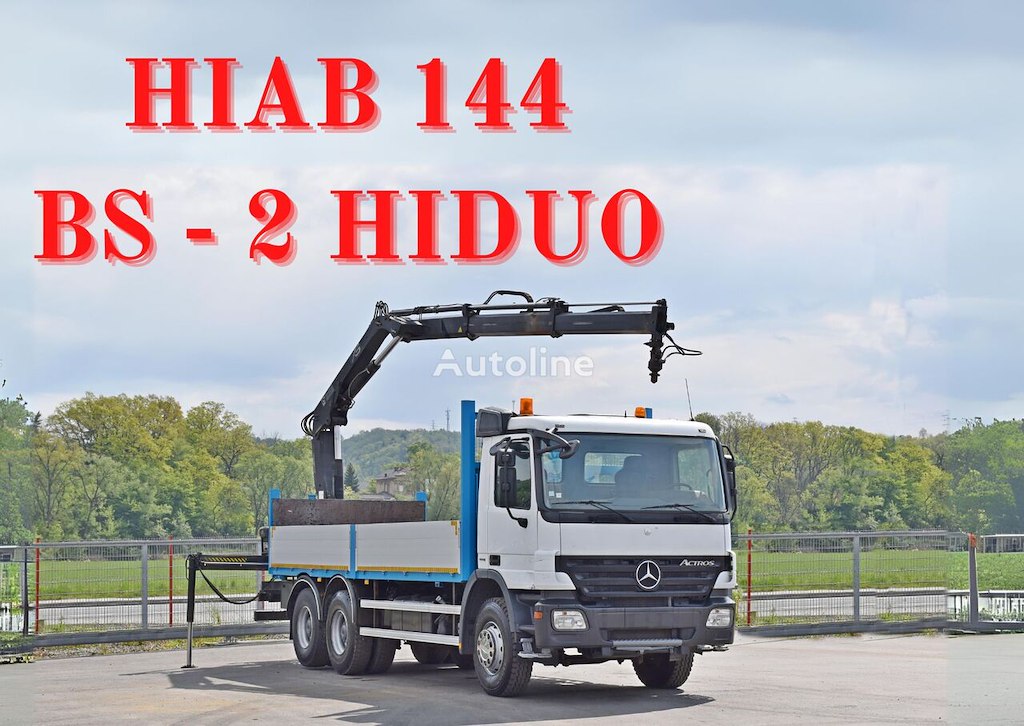 Mercedes-Benz ACTROS 2632 * HIAB 144BS-2HIDUO+FUNK / 6x4 kiper