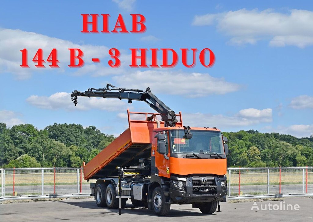 Renault K 430 * HIAB 144 B-3 HIDUO + FUNK / 6x4 kiper