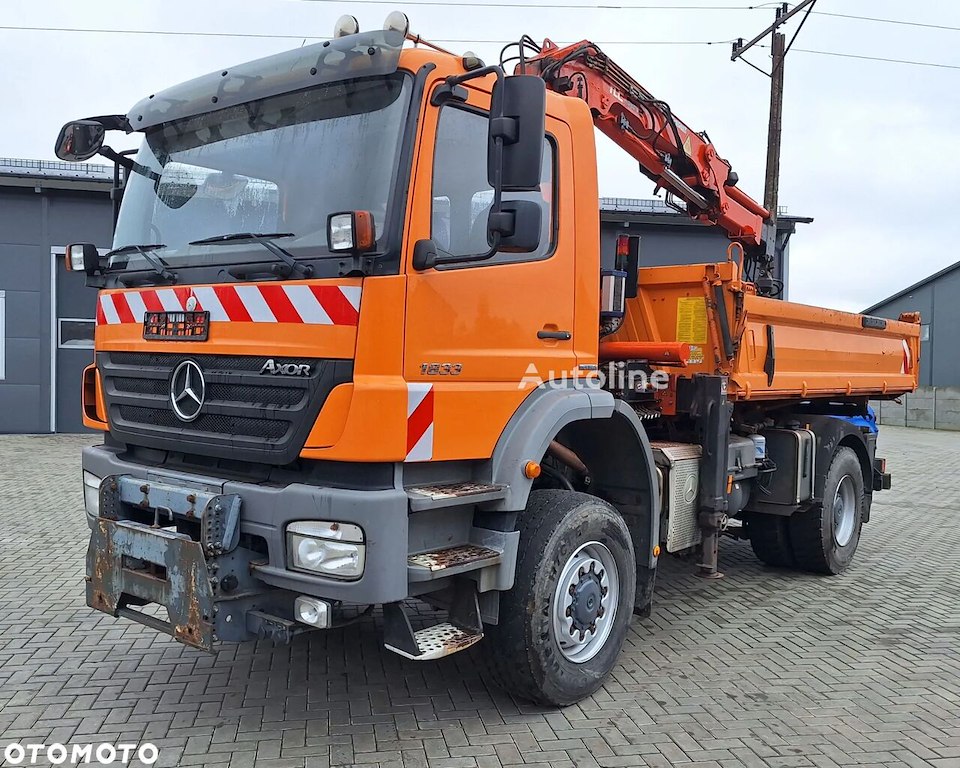 Mercedes-Benz AXOR 4X4 1833 CZOŁOWNICA HDS MEILLER kiper