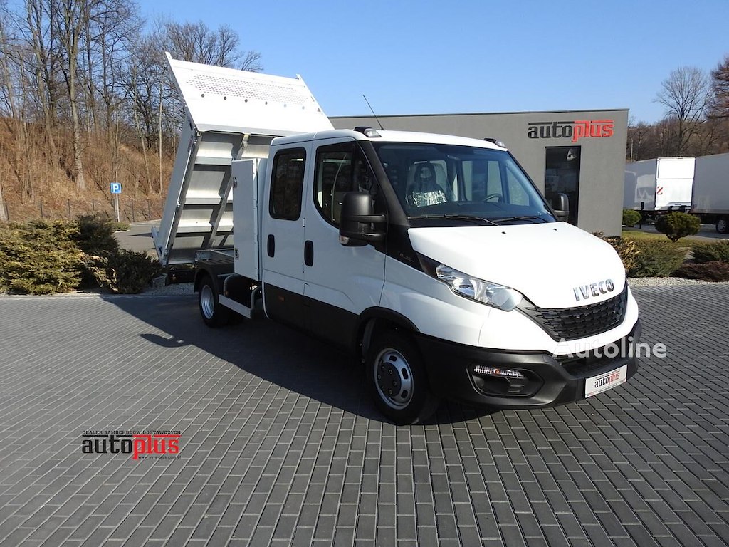 IVECO DAILY 35C14 WYWROTKA PODWÓJNA KABINA DOKA 6 MIEJSC TEMPOMAT KLIM kamion kiper < 3.5t