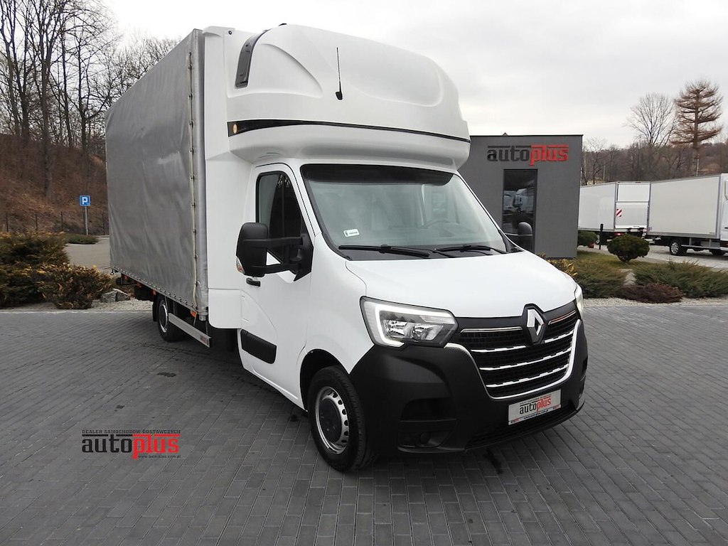 Renault MASTER PLANDEKA WINDA 10 PALET WEBASTO TEMPOMAT KLIMATYZACJA LED kamion s ceradom < 3.5t