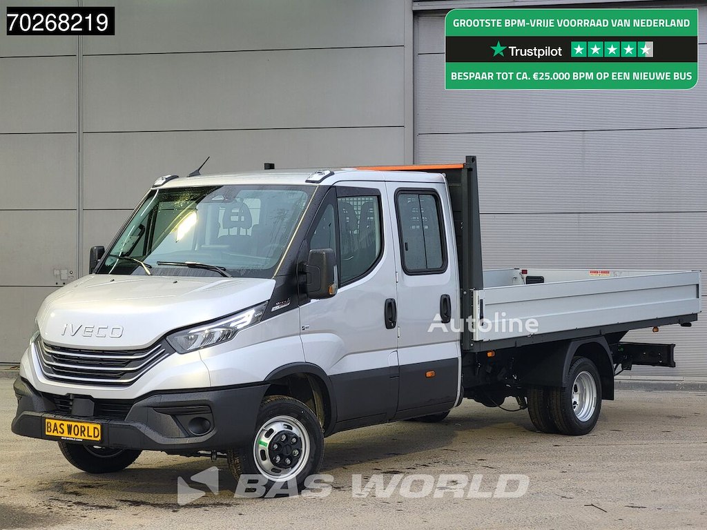 Novi IVECO Daily 35C21 Automaat 2025model Open laadbak Dubbel Cabine CarPla kamion s ravnom platformom < 3.5t