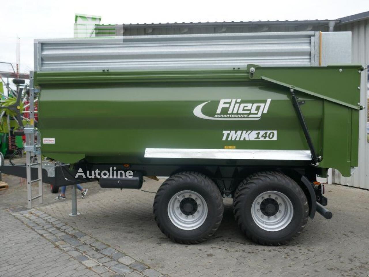 Fliegl tandem-muldenkipper tmk 140 fox -> wenig eingese prikolica platforma