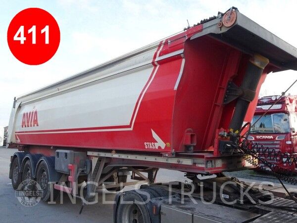 Stas TOP ZUSTAND 28M³ ALU / ALU tipper semi trailer poluprikolica kipera