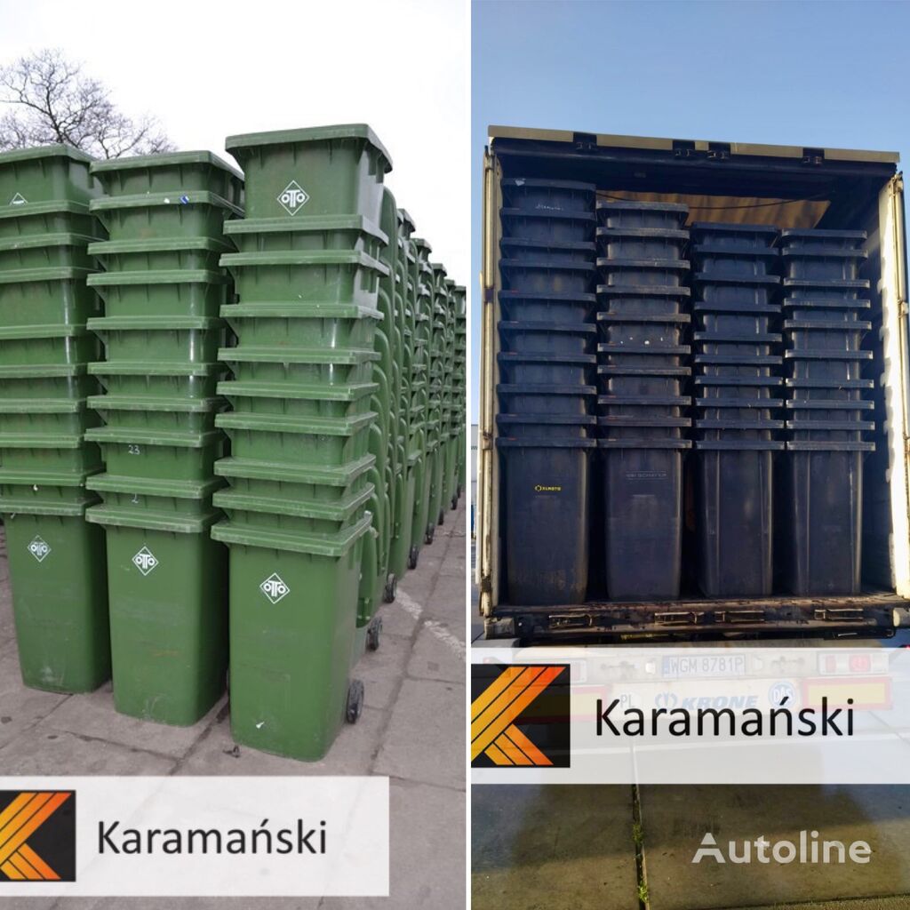 240 L, 1100 L second hands containers, używane pojemniki na odpa kontejner za smeće