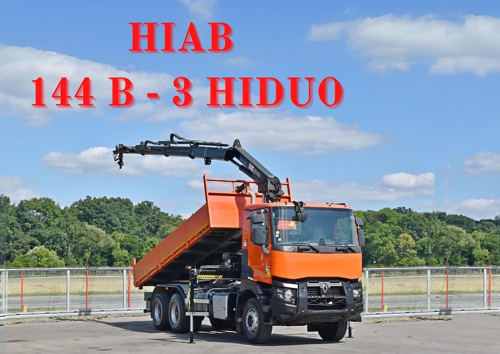 Renault K 430 * HIAB 144 B-3 HIDUO + FUNK / 6x4 kiper