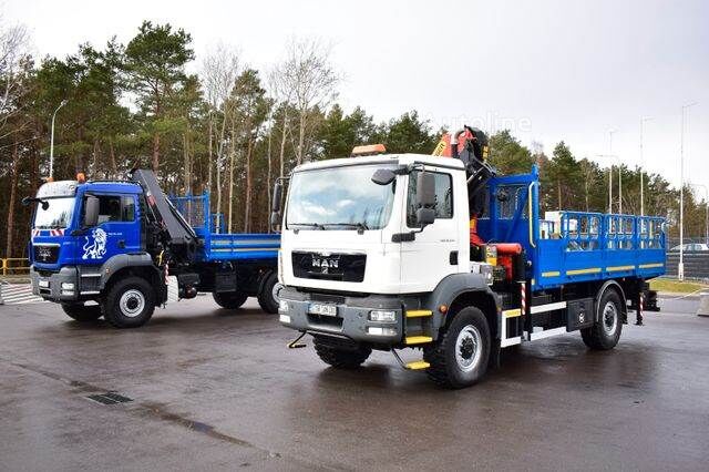 MAN 4x4 TGM 18.250 PALFINGER PK 27001 EURO 5 Kran kamion s ravnom platformom