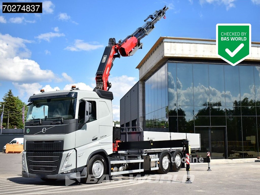 Novi Volvo FH 500 6X2 Fassi F545RA Kran Crane VEB+ Lift-Lenkachse Euro 6 Fa kamion s ravnom platformom