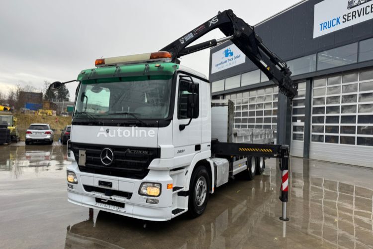 Mercedes-Benz Actros 2651 V8 Hiab 288-5 kamion s ravnom platformom