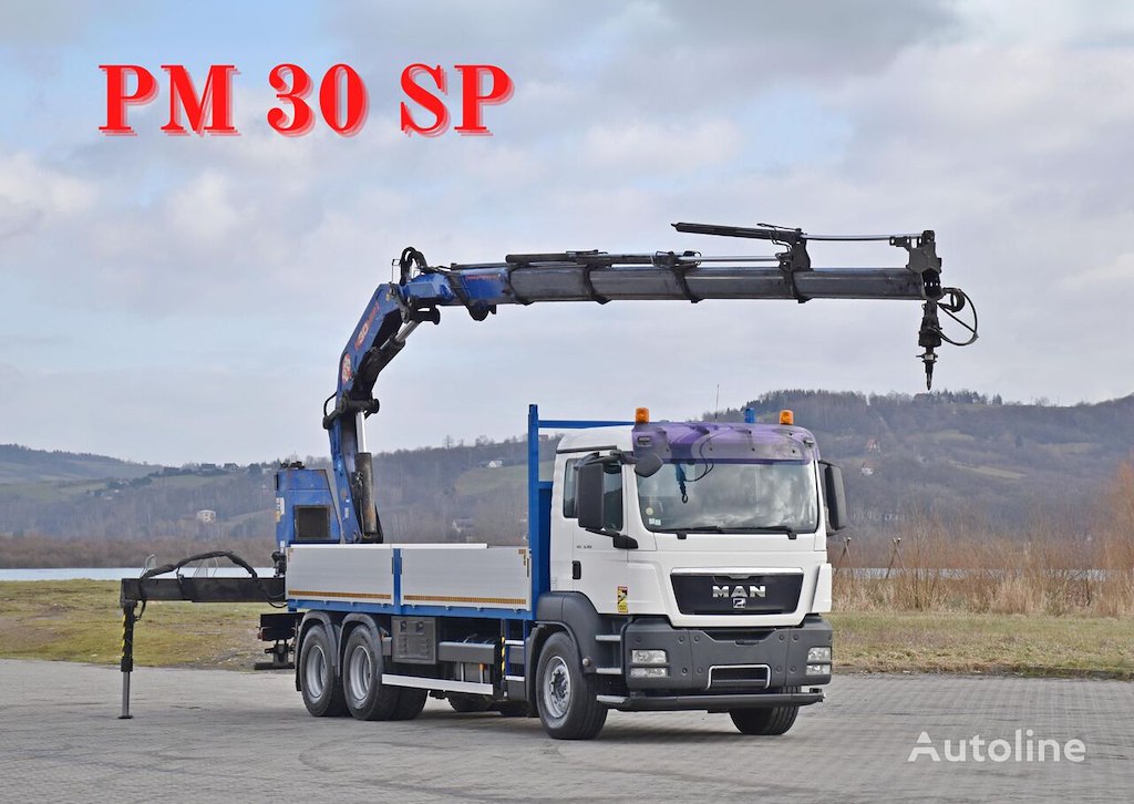 MAN TGS 26.360 kamion s ravnom platformom